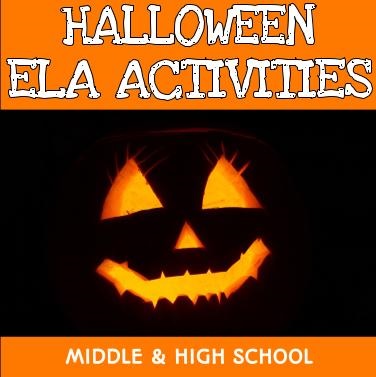 Super fun ELA Halloween actitvities for middle and high school